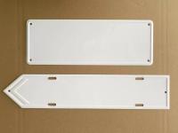China Sublimation Aluminum Blank License Plates Personalized Printing Heat Transfer Car Plates Wholesale for sale