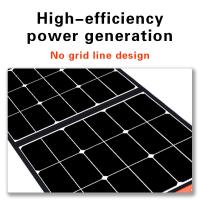 China Innovative Technology 100W Portable Solar Panel For Outdoor Adventures for sale