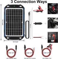 China 12W 12V Solar Panel Trickle Charger Solar Powered Battery Maintainer MPPT for sale