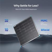 China 115 Watt 12 Volt Rigid Solar Panel Monocrystalline Solar Module Cell Power for sale