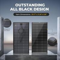 China 100 Watts Rigid Solar Panel Cell Monocrystalline Module 12 Volts 9BB for sale