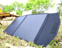 China FT60 Foldable Solar Panel 60w Charger Blanket Waterproof IP65 with black for sale