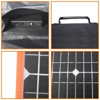 China 80W Portable Solar Panel Foldable Backpacking  Lightweight Charger For Outdoor for sale