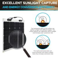 China Semi-flexible Monocrystalline Flexible Solar Panel 12 Volt For Marine RV motorhome 4wd for sale