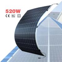 China 520W Photovoltaic Flexible Solar Panel Thin Film Rolling For Boat Camper Trailer for sale