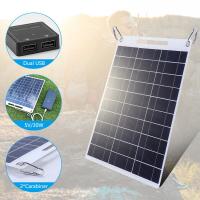 China Portable Solar Panel Polycrystalline Silicon Folding Hiking Solar Module 30W for sale