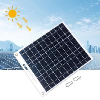 China Portable Solar Panel Polycrystalline Silicon Folding Hiking Solar Module 30W for sale