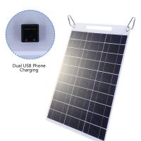 China Portable Solar Panel Polycrystalline Silicon Folding Hiking Solar Module 30W for sale