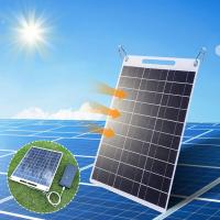 China Portable Solar Panel Polycrystalline Silicon Folding Hiking Solar Module 30W for sale