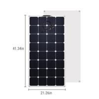 China Monocrystalline Semi Flexible Solar Panel Modules 100W 12 Volt OEM for sale