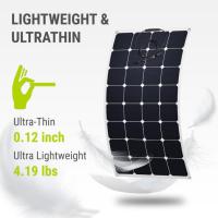 China Monocrystalline Semi Flexible Solar Panel Modules 100W 12 Volt OEM for sale