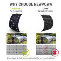 China Monocrystalline Semi Flexible Solar Panel Modules 100W 12 Volt OEM for sale