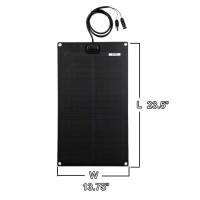 China Lightweight Flexible Solar Panels ETFE Black PERC Monocrystalline For RV for sale