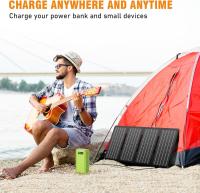 China 40W Portable Solar Panel 15V DC Outlet for Outdoor Camping Hiking for sale