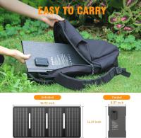 China 40W Portable Solar Panel 15V DC Outlet for Outdoor Camping Hiking for sale