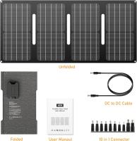 China 40W Portable Solar Panel 15V DC Outlet for Outdoor Camping Hiking for sale