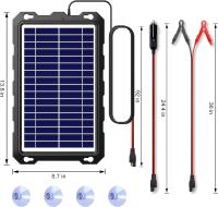 China 7.5W Portable Rv Solar Battery Charger Solar Car Battery Maintainer 12V for sale