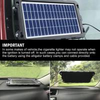 China 7.5W Portable Rv Solar Battery Charger Solar Car Battery Maintainer 12V for sale