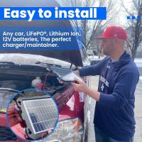 China 7.5W Portable Rv Solar Battery Charger Solar Car Battery Maintainer 12V for sale