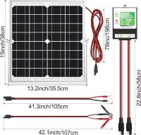 China 20W 12V Solar Panel Battery Charger Trickle Maintainer For Motorcycle Automotive for sale