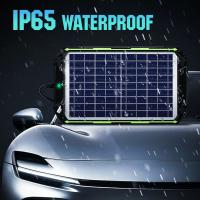 China 10W 12V Waterproof Solar Battery Charger Maintainer for Car Boat Marine RV for sale