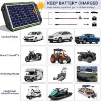 China 10W 12V Waterproof Solar Battery Charger Maintainer for Car Boat Marine RV for sale