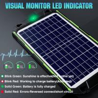 China 10W 12V Waterproof Solar Battery Charger Maintainer for Car Boat Marine RV for sale
