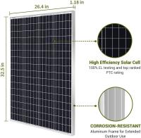 China 100W 12V 9BB Photovoltaic Balcony Solar Panels For RV Motorhomes Marine Boat for sale