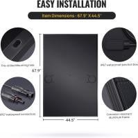 China 400W 10BB Lightweight Rigid Solar Panels Mono Solar Module OEM for sale