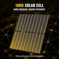 China 400W 10BB Lightweight Rigid Solar Panels Mono Solar Module OEM for sale