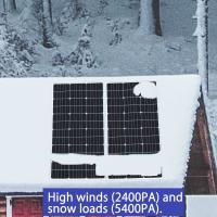 China 200 Watt 24V Rigid Solar Panel Monocrystalline Module Off Grid System for sale