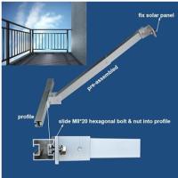 China Rustproof Balcony Solar Panels Mounting Brackets Lightweight with white for sale