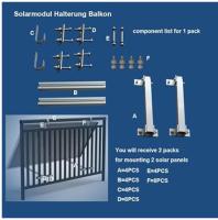 China Rustproof Balcony Solar Panels Mounting Brackets Lightweight with white for sale