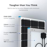 China PV Monocrystalline Balcony Solar Panels 100 Watt 12V OEM for sale