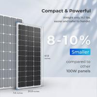 China PV Monocrystalline Balcony Solar Panels 100 Watt 12V OEM for sale