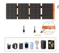 China FT40 Small USB Portable Solar Charger Mono Crystalline Module IP67 Waterproof for sale