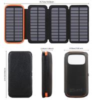 China OEM 12V Portable Solar Panel Solar Powerbank Charger 27000mAh for sale