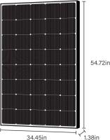 China 250W 15V Monocrystalline Sloar Panel PV Module Off Grid Lightweight for sale