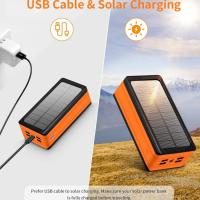 China Wireless Portable Solar Battery Bank Phone Charger 50000mAh Power for sale