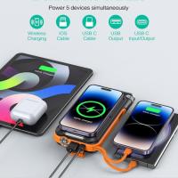 China Wireless Portable Solar Charger Power Bank With FM Radio 20000mAh for sale
