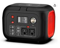 China 228Wh Solar Lithium Battery 300W Portable Power Station With Led Light for sale