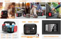 China 228Wh Solar Lithium Battery 300W Portable Power Station With Led Light for sale