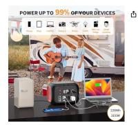 China 228Wh Solar Lithium Battery 300W Portable Power Station With Led Light for sale