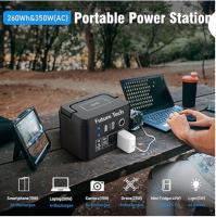 China FTB70000 Power Bank with 350W Solar Generator,60W Solar Panel and 10W USB LED Light Kit for sale