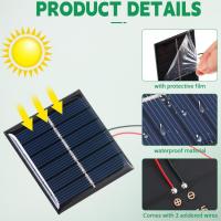 China Polycrystalline Portable Flexible Solar Panel Cells System 120MA For Flashlight for sale