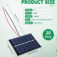 China Polycrystalline Portable Flexible Solar Panel Cells System 120MA For Flashlight for sale