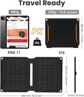 China Portable Monocrystalline Solar Cell Emergency ETFE Solar Panel Chargers 10W 5V for sale