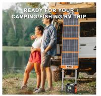 China 18V 100W Foldable Solar Blanket Panel Charger Customized with DC Output for sale
