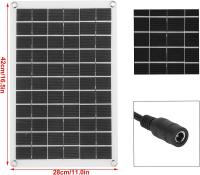 China Lightweight Portable Solar Panel Monocrystalline Cell 100W 12/24V USB Output for sale