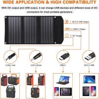 China 30W Foldable Portable Solar Panel Charger Kit For Outdoor Camping for sale